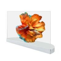 China 55 Inch Transparent OLED 2K HD Desktop Horizontal Capacitive Touchscreen Transparent OLED Display for sale