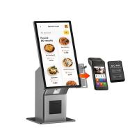 China 21.5 Inch Android Mcdonalds Kiosk Ordering Machine Self Ordering Kiosk With Kiosk Pos System for sale