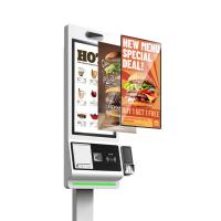 China Factory Price Customizable 21.5 Inch Touch Screen Square Self Order Kiosk Machine with SDK Barcode Reader for sale