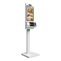 China 21.5 Inch Self-service Ordering Machine Touch Screen Restaurant Milk Tea Shop Self-service Code Scanning with NFC POS Terminal Payment for sale