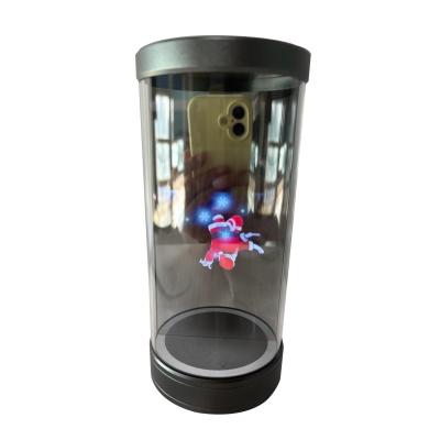 China OEM 5.5 Inch Indoor 3D AI Digital Interactive Hologram Showcase Holographic Display Cabinet 170 Viewing Angle 500 cd for sale