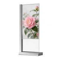 China 55 Inch Ultra-Thin Vertical Transparent OLED Display Stand for Premium Floor Advertising Solutions for sale