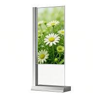 China 55 Inch Ultra-Thin Vertical Transparent OLED Display Stand for Premium Floor Advertising Solutions for sale
