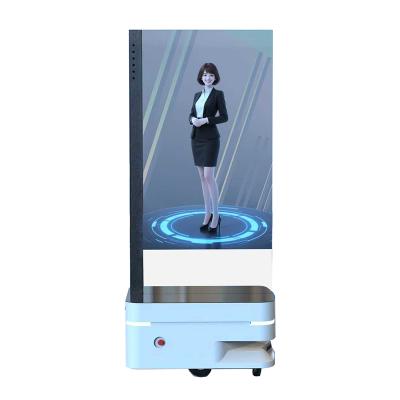 China 55 Inch All-in-One Intelligent Transparent OLED Screen AI Digital Human Display for Government Use for sale