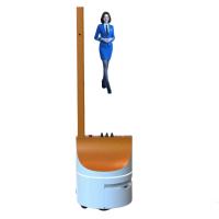 China 30 Inch Transparent OLED Screen Mobile AI Digital Human Advertising Robot with USB Interface for sale