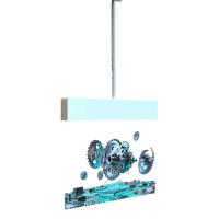 China 55 Inch Hanging Transparent OLED Display Unit with 10-Point Touch for Premium Indoor Digital Signage for sale