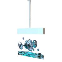 China 55 Inch Hanging Transparent OLED Display Unit with 10-Point Touch for Premium Indoor Digital Signage for sale