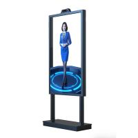 China 55 Inch Vertical Stand-Alone Transparent OLED Display for Retail Stores, Elevator Wayfinding & Indoor Digital Signage for sale