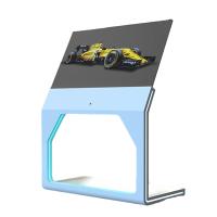 China 55 Inch Totem Transparent OLED Display with Interactive Touch for Floor-Standing Digital Signage for sale