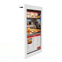 China Ultra-Slim 55 Inch Transparent OLED Display 2K Indoor Advertising Display Player with Slide Rail for Elevator Use for sale