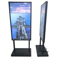 China 55 Inch 4K HD Touch Screen Android Windows Indoor Floor-Standing Transparent OLED Screen for sale