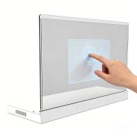 China 55 Inch Exhibition Booth Touchscreen High Transparency Dynamic Content Desktop Transparent OLED Display for sale