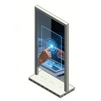 China 77 Inch OLED Transparent Display Unit Digital Signage High-Definition Touch Screen Indoor Advertising Display Player for Shopping Mall for sale