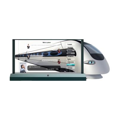 China Indoor Use Factory Price 20.8 Inch Transparent Display OLED Panel Advertising OLED Digital Signage Display For Exhibition Hall for sale