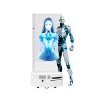 China 55 Inch OLED Mobile AI Digital Human IG Transparent OLED Displays Interactive Display For Museum And Hotel for sale