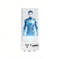 China 55 Inch OLED Mobile AI Digital Human IG Transparent OLED Displays Interactive Display For Museum And Hotel for sale