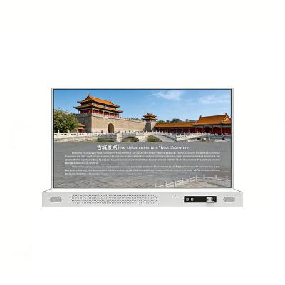 China Custom 55 Inch 1080P Desktop OLED Transparent Display Showcase For Business Official Stores Shops for sale