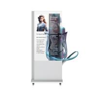 China 55 Inch Indoor Floor Standing Touch Transparent OLED Display for Smart Commercial and Interactive Applications for sale