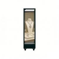 China 48 Inch Vertical Transparent OLED Showcase Display for Cultural Heritage and Museum Exhibition Cabinets for sale