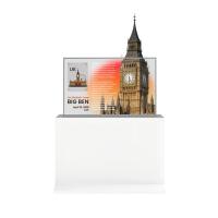 China 55 Inch Transparent OLED TV with Touch Functionality for Premium Interactive Commercial Display for sale
