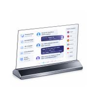 China 30 Inch Frameless Transparent OLED AI Translation Display for Smart Communication for sale