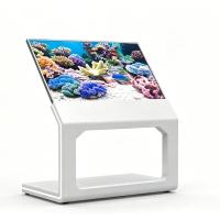 China 55 Inch Floor Standing Transparent OLED Touch Display With High Brightness For Interactive Exhibitions for sale