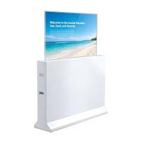 China 55 Inch Self-luminous OLED Ultra Thin Touch Panel Lifting Science center interactive transparent OLED Display for sale