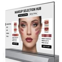 China 55 Inch Indoor Transparent OLED Touch Screen with Windows System and 10-Bit Color Depth for sale