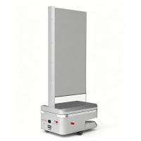 China 55 Inch Transparent OLED Mobile Reception Robot with AI Voice Interaction for sale