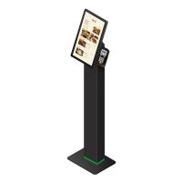 China 21.5 Inch Black With Lights Interactive Self Service Payment Vertical Kiosk Automatic Touch Screen For Restaurant for sale