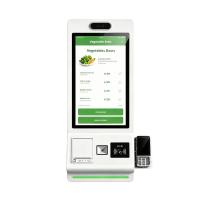 China 21.5 Inch Modular Configuration Self Ordering Machine Kiosk QR Scanner Pos Printer Rfid Reader Self Service Kiosk for Restaurant for sale