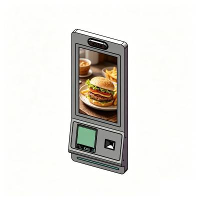 China 18.5'' Android/windows System Desktop Kiosk Payment Machine Self Service Ordering Checkout Kiosk for sale