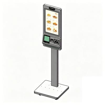 China 21.5 Inch Automatic Touch Screen Self-service Payment Kiosk Food Self Ordering Machine for Restaurant for sale