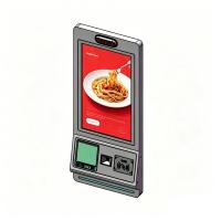China 21.5 Inch Self-Service Kiosk Machine with Capacitive Touchscreen for Self-Service Ordering & Payment for sale