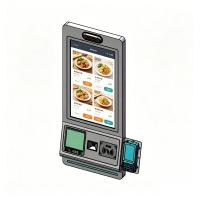 China 21.5 Inch desktop Interactive Self Service Payment Kiosk Automatic Touch Screen Kiosk Self Ordering Machine for Restaurant for sale