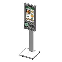 China 23.6 Inch Floor Standing Interactive Self Service Payment Kiosk Automatic Touch Screen Kiosk Self Ordering Machine for sale