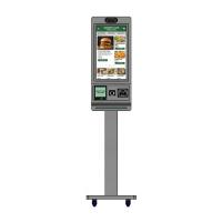 China 23.6 Inch Floor Standing Interactive Self Service Payment Kiosk Automatic Touch Screen Kiosk Self Ordering Machine for sale