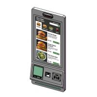 China 23.6 Inch Interactive Self Service Payment Kiosk Automatic Touch Screen Kiosk Self Ordering Machine for Restaurant for sale
