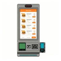 China 23.6 Inch Self-Service Hospital Clinic Medical Queue Registration with SDK Function Touch Screen Terminal Machine Self Ordering Kiosk for sale