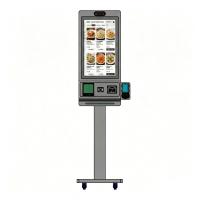 China 27 Inch Interactive Touch Screen Self-Service Fast Food Ordering Kiosk for Shopping Malls Retail Stores Indoor Application SDK OEM for sale