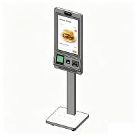 China 27 Inch Restaurant Unattended Desktop Automatic Touch Fast Food Self Ordering Payment for sale