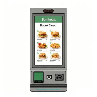 China 27 Inch Self-service Ordering Machine Touch Screen Restaurant Milk Tea Shop Code Scanning With NFC POS Terminal Payment for sale