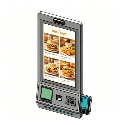 China 27 Inch Self-service Terminal Integrated Machine Hospital Government Affairs Scanning Settlement Cashier Ordering Machine for sale