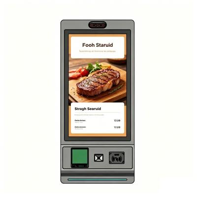 China 32 inch Vertical Touch Self Ordering Kiosk Pos System Payment Kiosk Machine CE Certified for sale