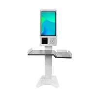 China 21.5 Inch Floor Standing self service money order kiosk with Camera and POS Machine Holder for sale