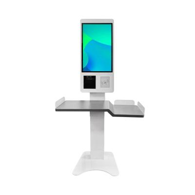 China 21.5 Inch Floor Standing self service money order kiosk with Camera and POS Machine Holder for sale