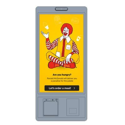 China 27 Inch Interactive Restaurant Self Ordering Kiosk Payment Touch Screen for sale