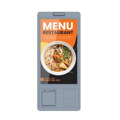 China 23.8 Inch Android Self Service Payment Kiosk Pos Bank Card For Retail Restaurant Hospital for sale