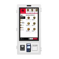 China 32 Inch Wall-mounted White Self Service Kiosk Capacitive Touch Screen for sale