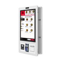 China 32 Inch Wall-mounted White Self Service Kiosk Capacitive Touch Screen for sale